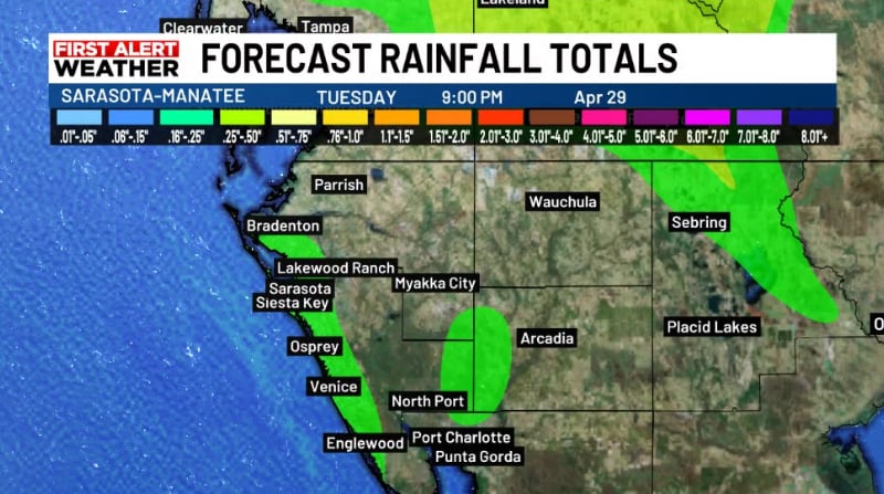 First Alert Weather: A dry week with only a slight rain chance today ...