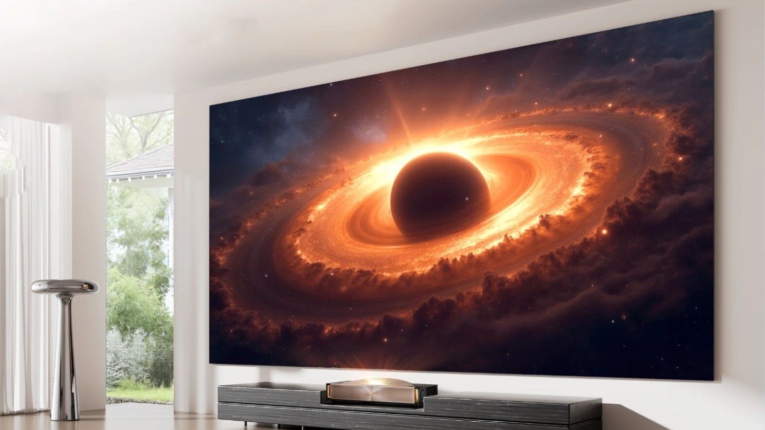 Forget OLED TVs — I tested this laser projector that beams a 150-inch ...