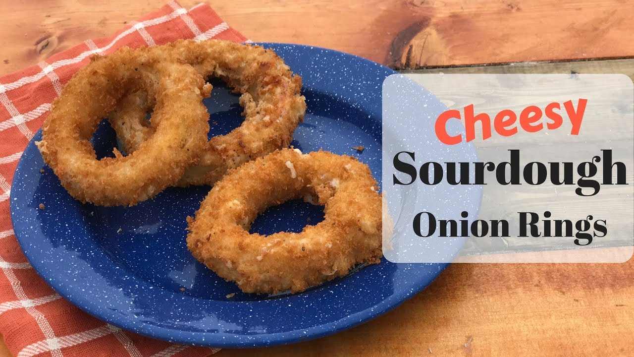Cheese Stuffed Onion Rings with Sourdough Crust
