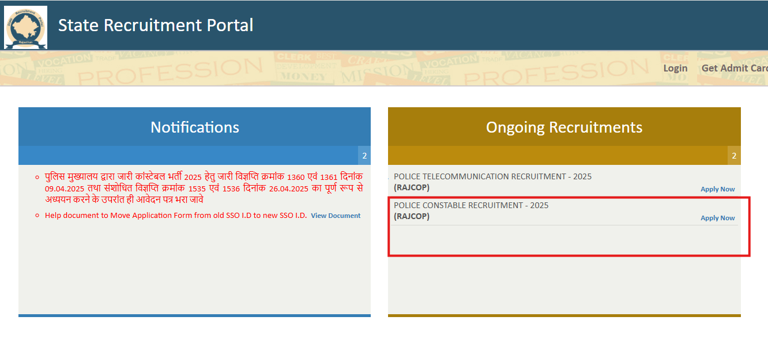 Rajasthan Police Constable registration window opens: Direct link to apply for over 9000 posts