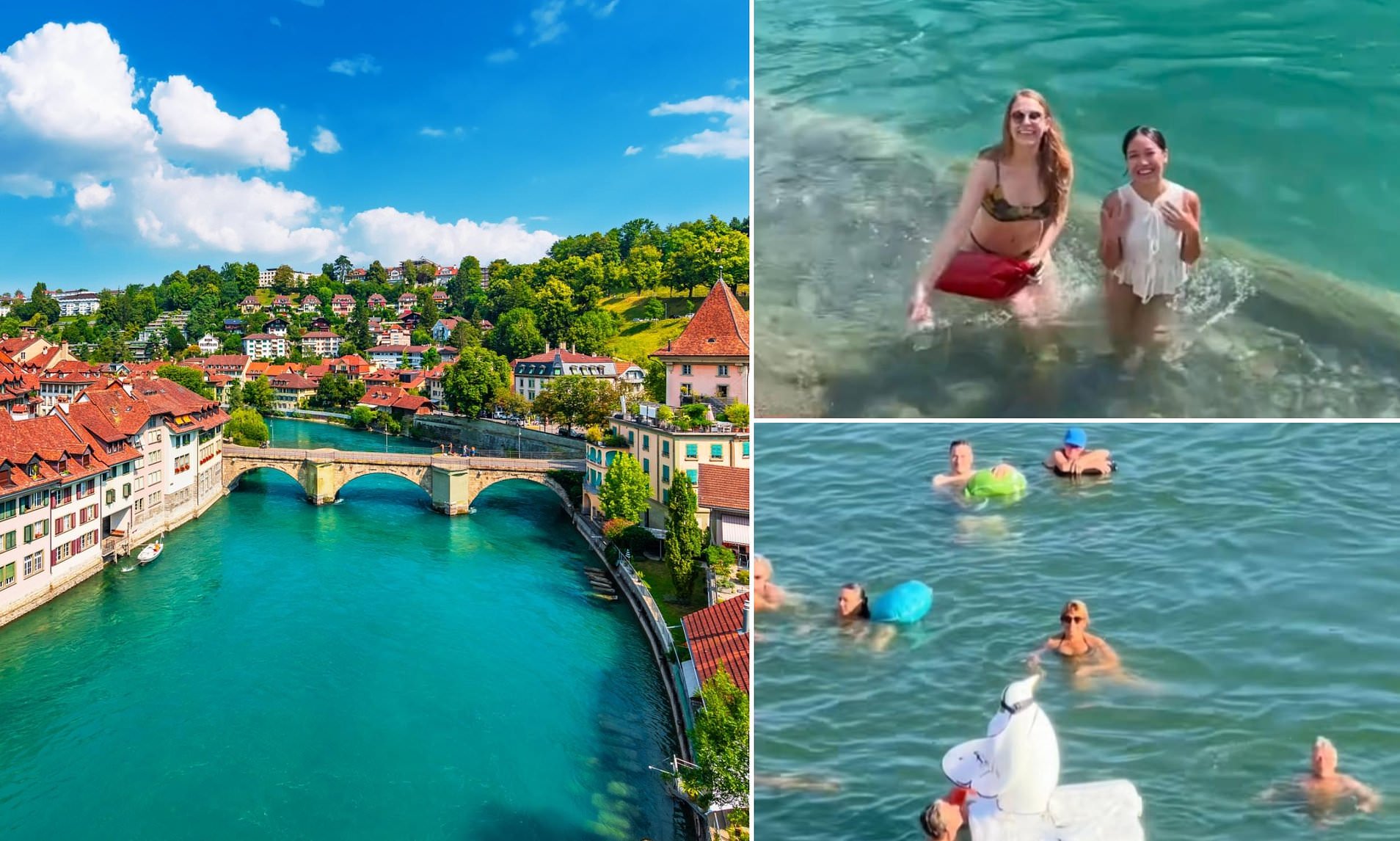 The amazing way Swiss workers commute home from the office in the summer