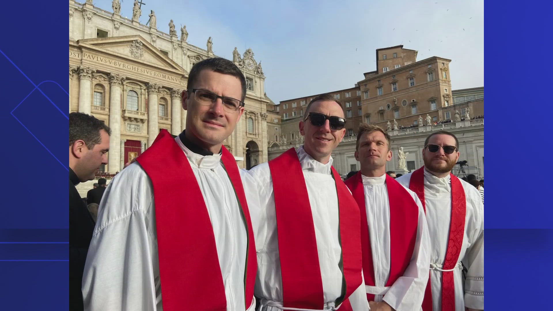 Father Eric Garris of the Catholic Diocese of Cleveland attends funeral ...