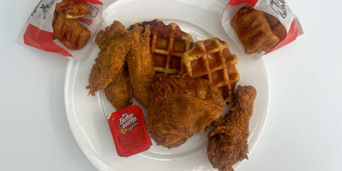 I Tried KFC's New Chicken & Waffles To See Whether Or Not It's Finger ...