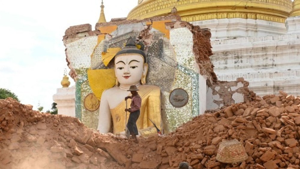 Rubble and ruins: Holy pagodas in Myanmar destroyed by earthquake
