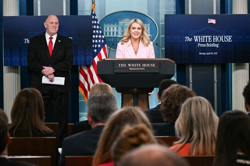 Karoline Leavitt embraces 'Barbie' label in pink suit at White House ...