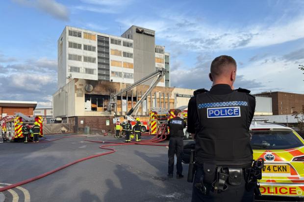 Arson probe launched after derelict and 'dangerous' former hotel set ablaze