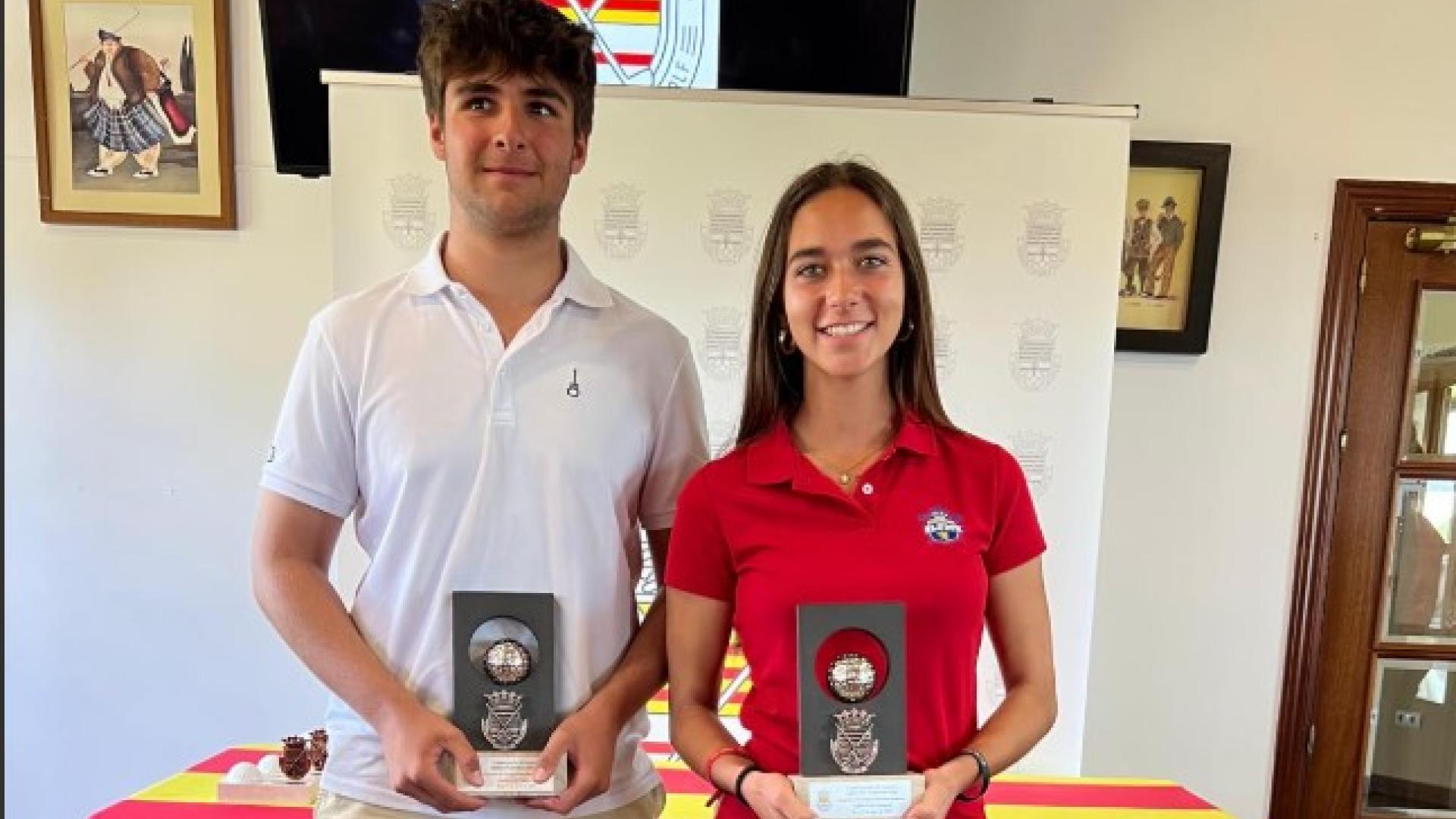 Laura Gorgees y Mario Enguita, campeones absolutos de Aragón de golf 2025