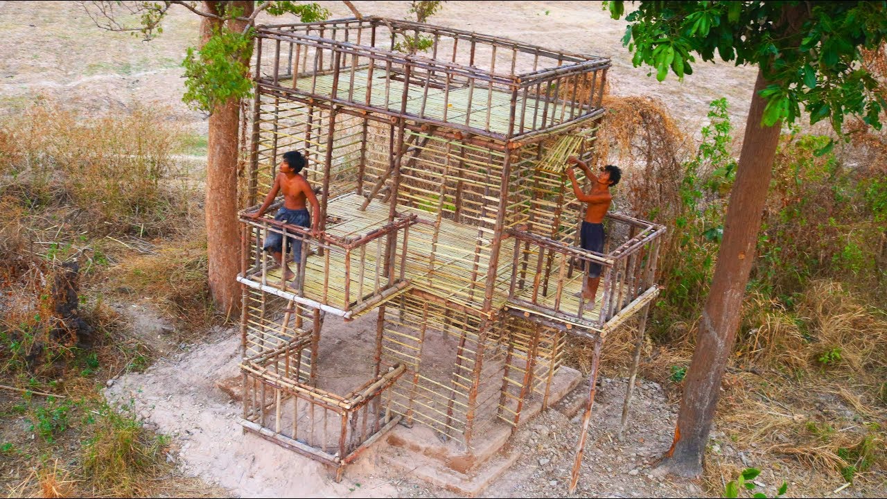 How we built a three-story bamboo and wood villa by hand