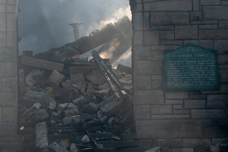 Fire destroys historic Clayborn Temple in Downtown Memphis Monday