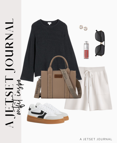 Colorful Tops and Neutral Shorts You'll Love for Errands Day