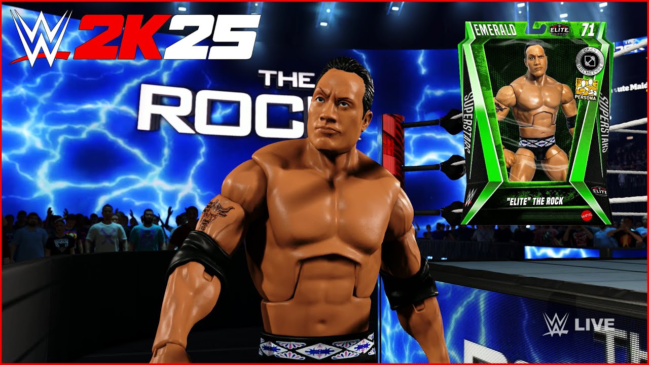 WWE 2K25 How To Unlock Elite The Rock Action Figure Persona