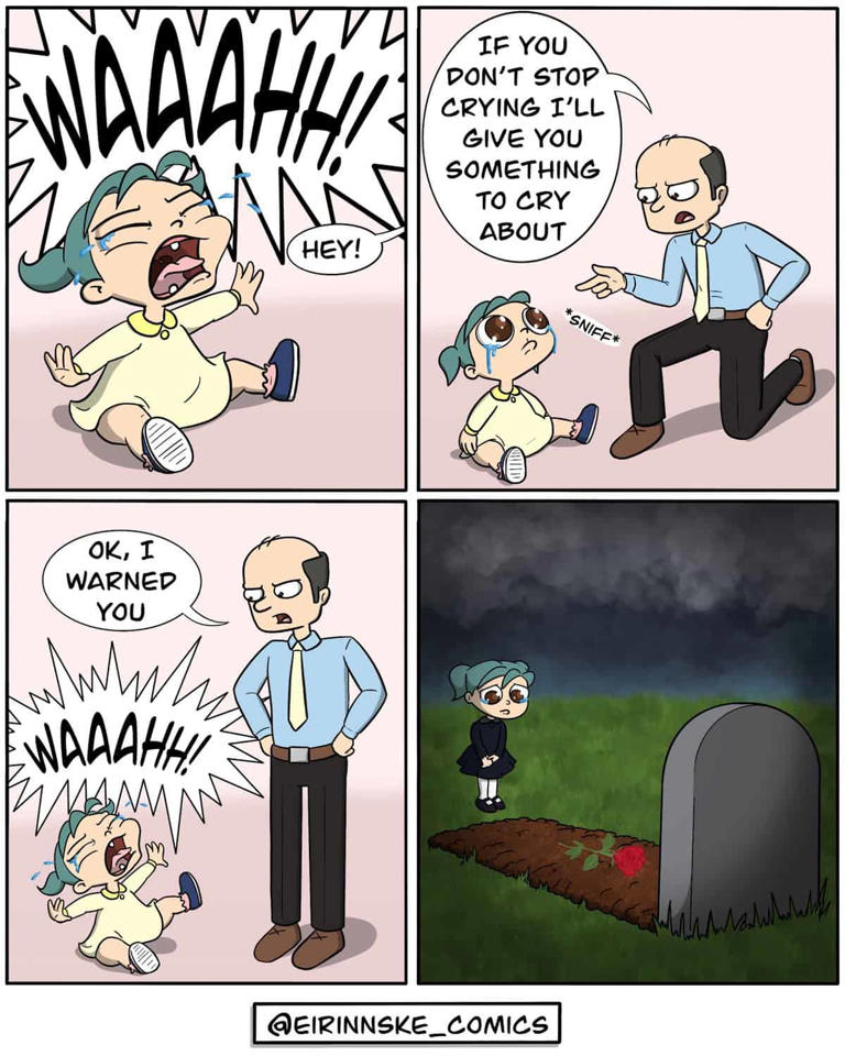 40 Dark Humor Cartoons From The Twisted Brain Behind 'What's Left Comics'