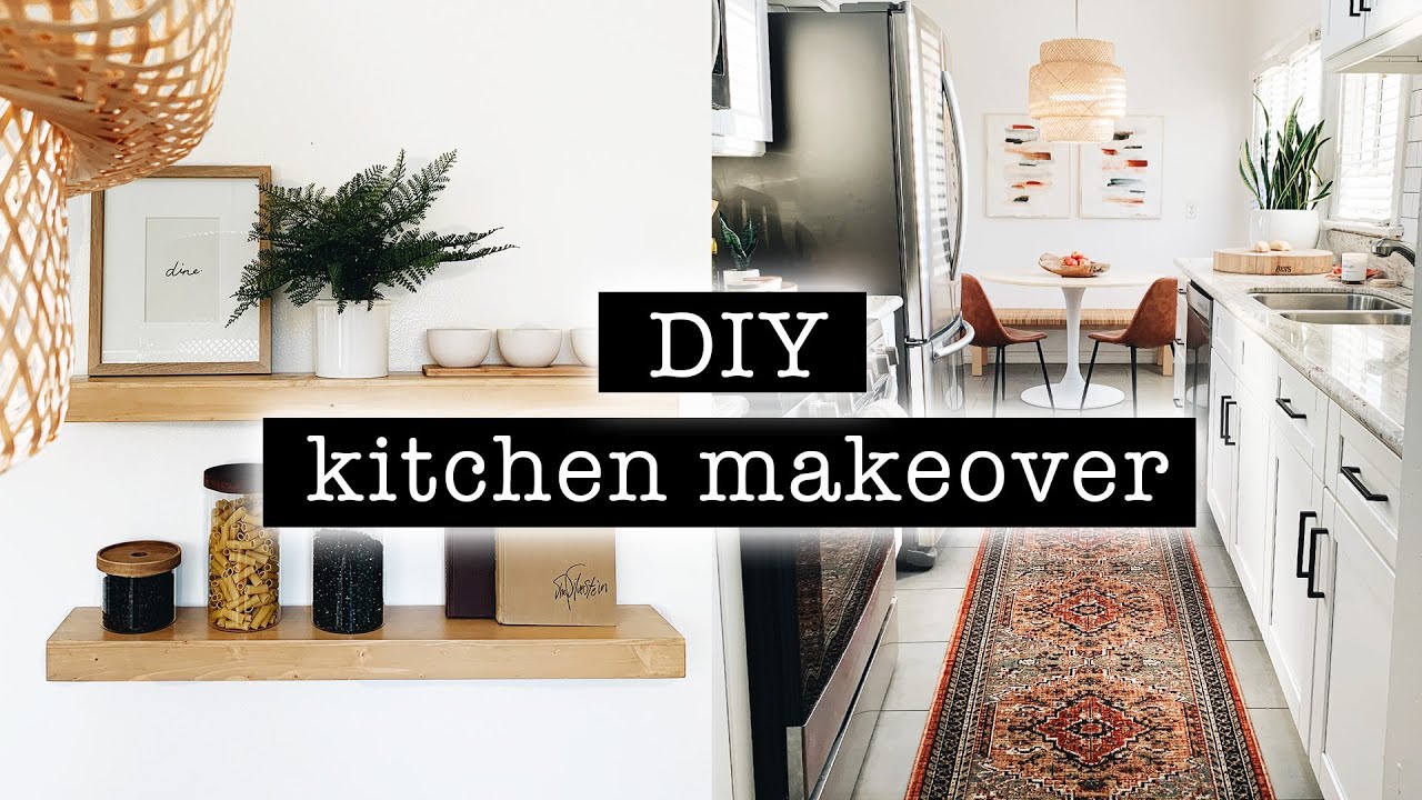 DIY kitchen makeover with before-and-after results