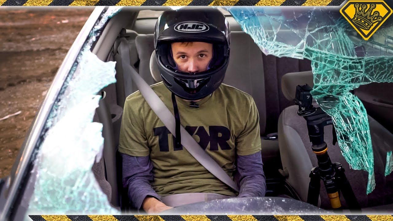 Kick out a car windshield cheaply? Science test