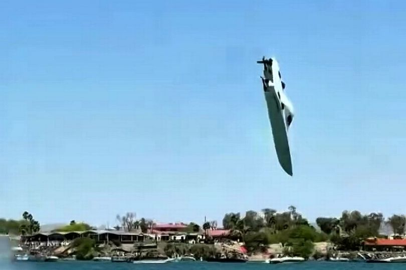 Horror as out-of-control boat hurtles through air at 200mph before ...