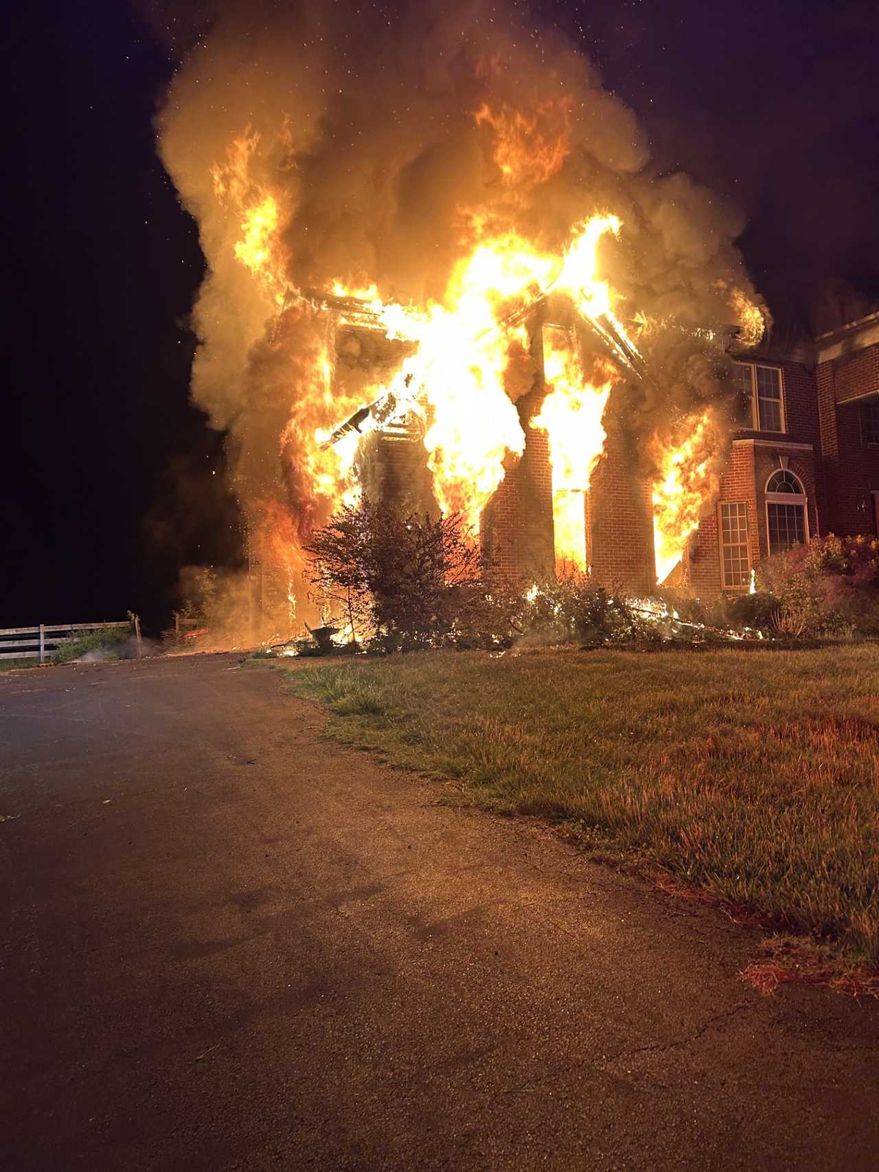 Firefighters Race To Save Maryland Home As Flames Explode Through Roof