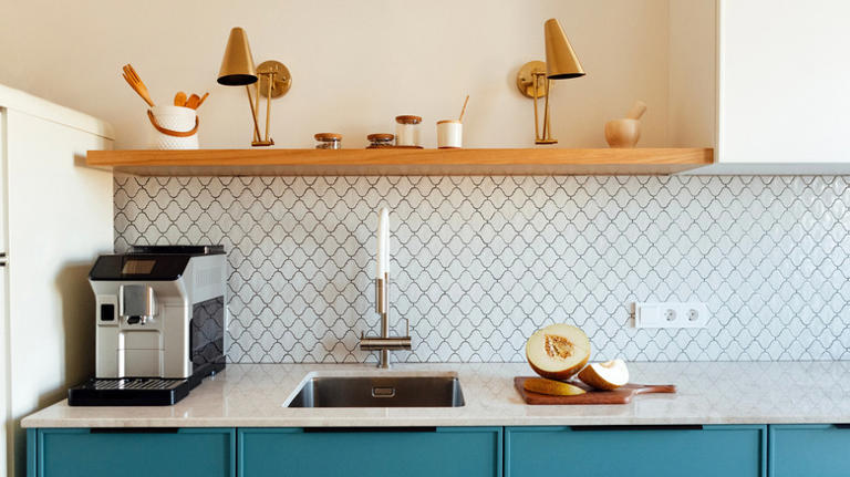 The Minimalist Shelf Idea That Is Trending Over Cabinets For Kitchens