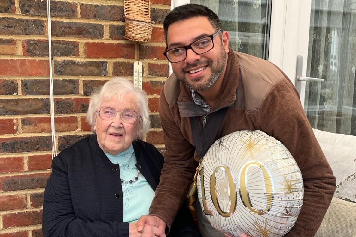 Former Worthing teacher celebrates 100th birthday
