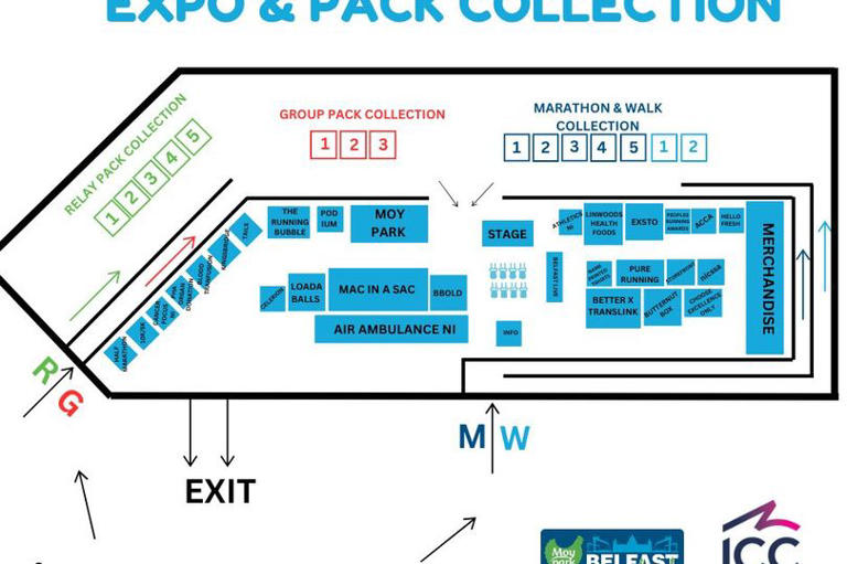 Belfast City Marathon expo and pack collection information for 2025 race
