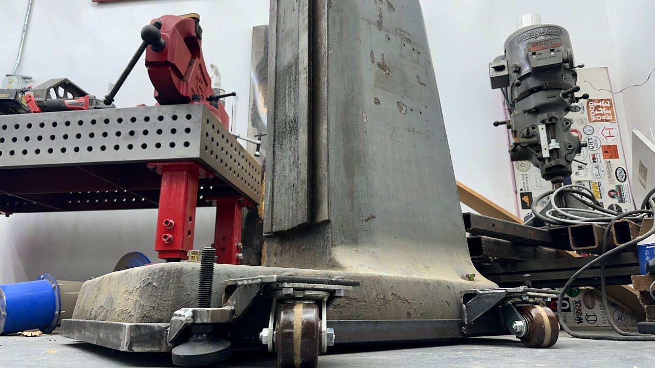 Making a Mobile and Leveling Base for my Bridgeport Mill