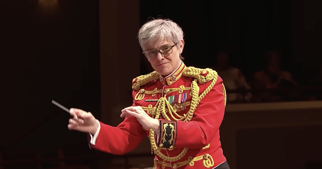 Major Michelle Rakers Conducts Tribute to the Trailblazing Marine Corps ...