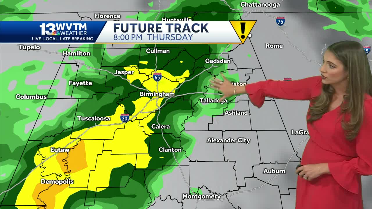 Warm weather in the Alabama forecast before storms with heavy rain ...