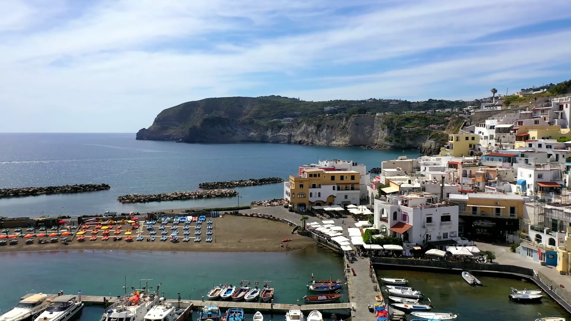 Ischia Aerial View: Italy's Island of Beauty Unveiled by Drone