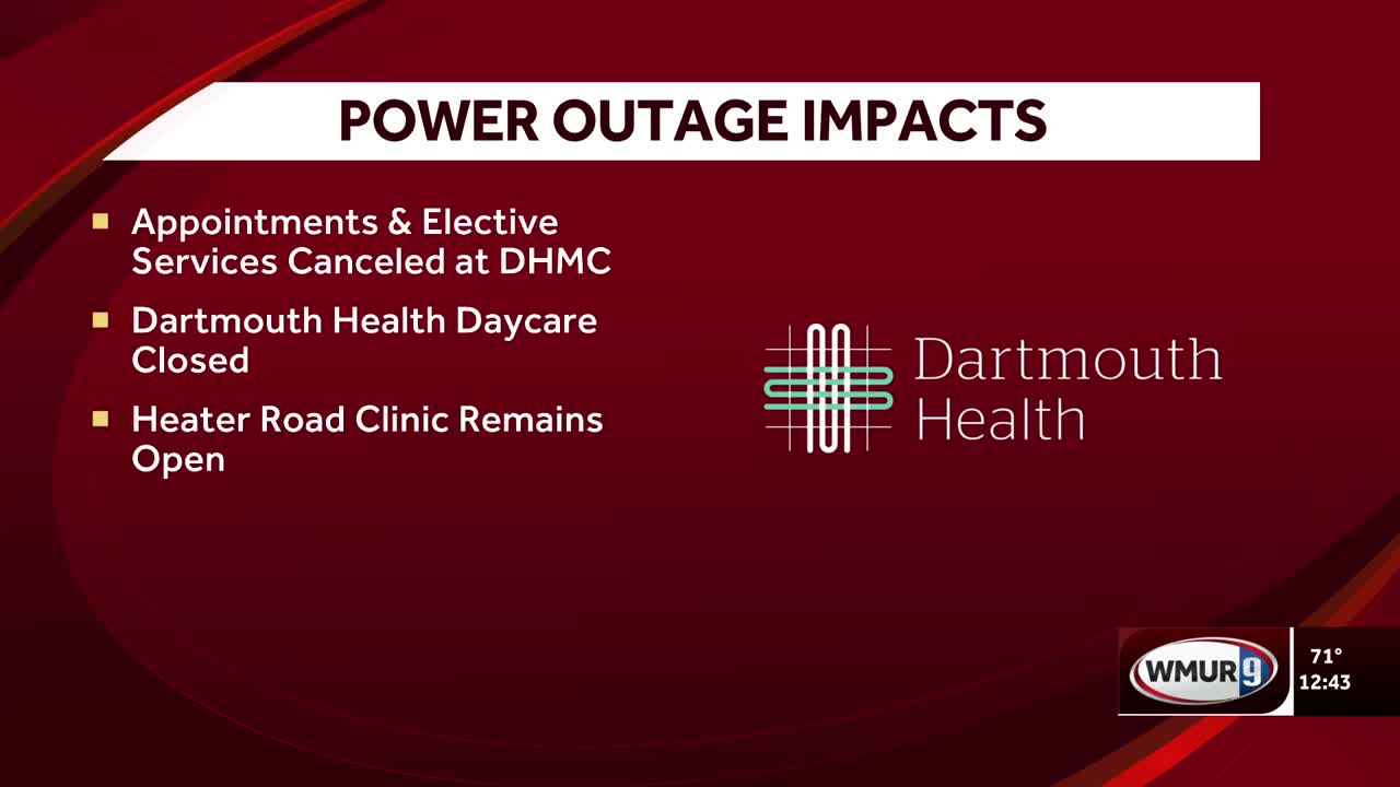 Power outage leads to canceled appointments at DHMC