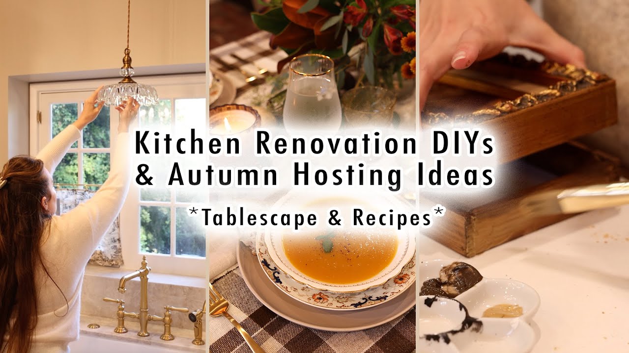 Kitchen renovation DIYs for autumn hosting and budget meals
