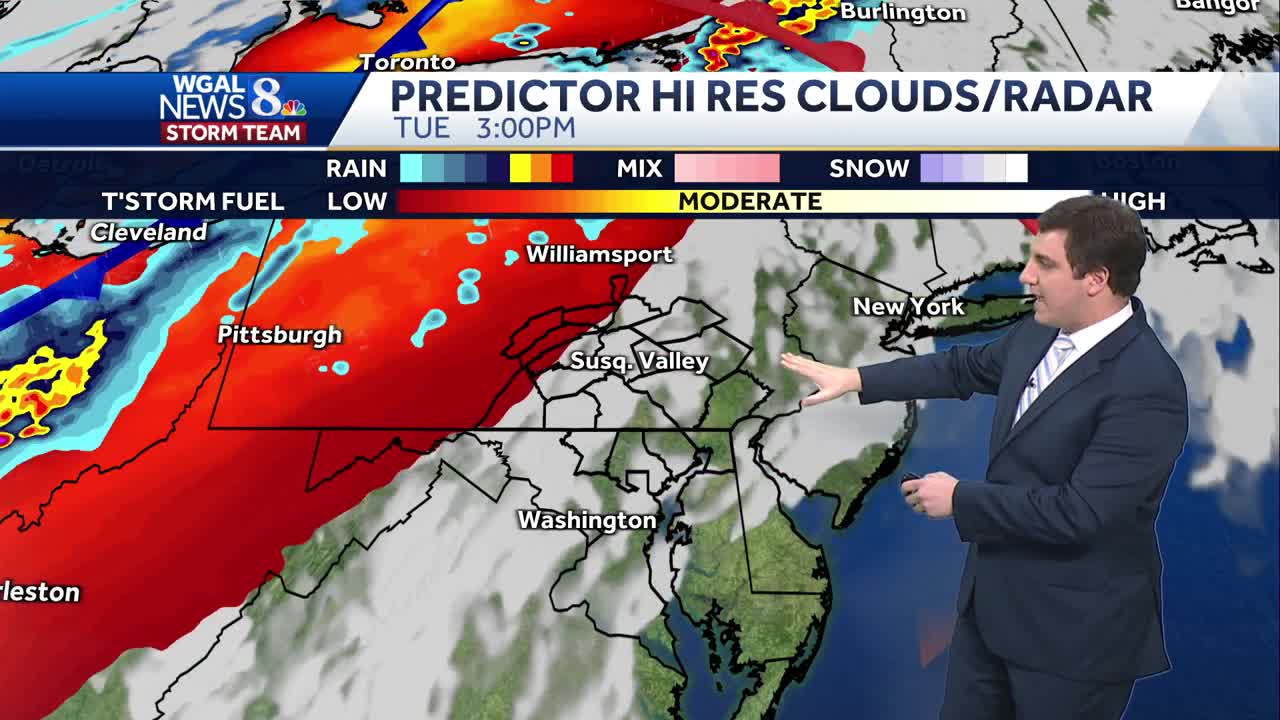 SOUTH CENTRAL PA: Beautiful Monday; Isol. Storm Chance Tuesday Evening