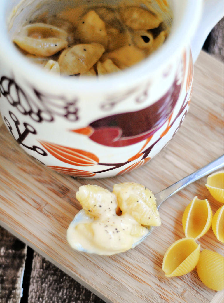 Easy Microwave Shells and Cheese Mug Recipe