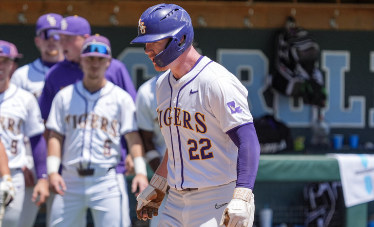 LSU's Jared Jones reveals what he said to umpire after hitting walk-off home run against the ...