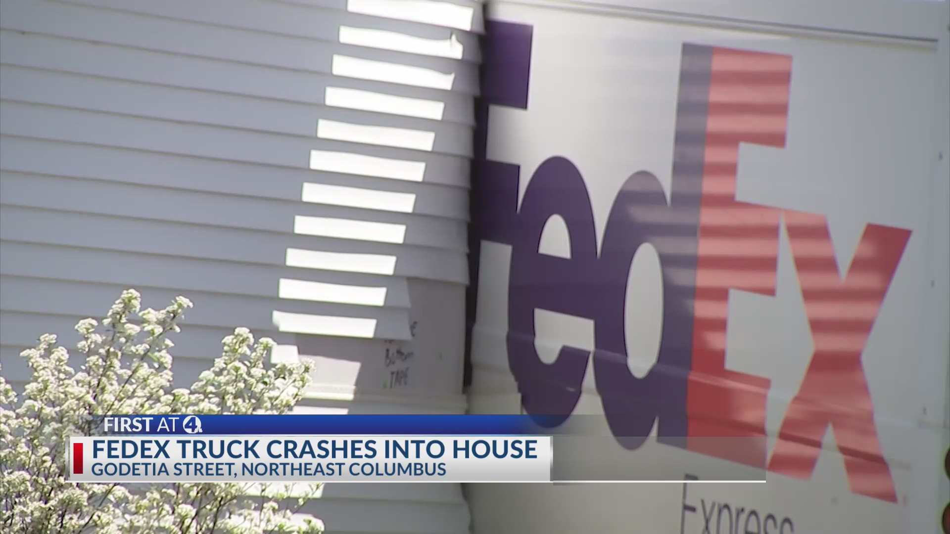 FedEx truck crashes into Westerville-area home