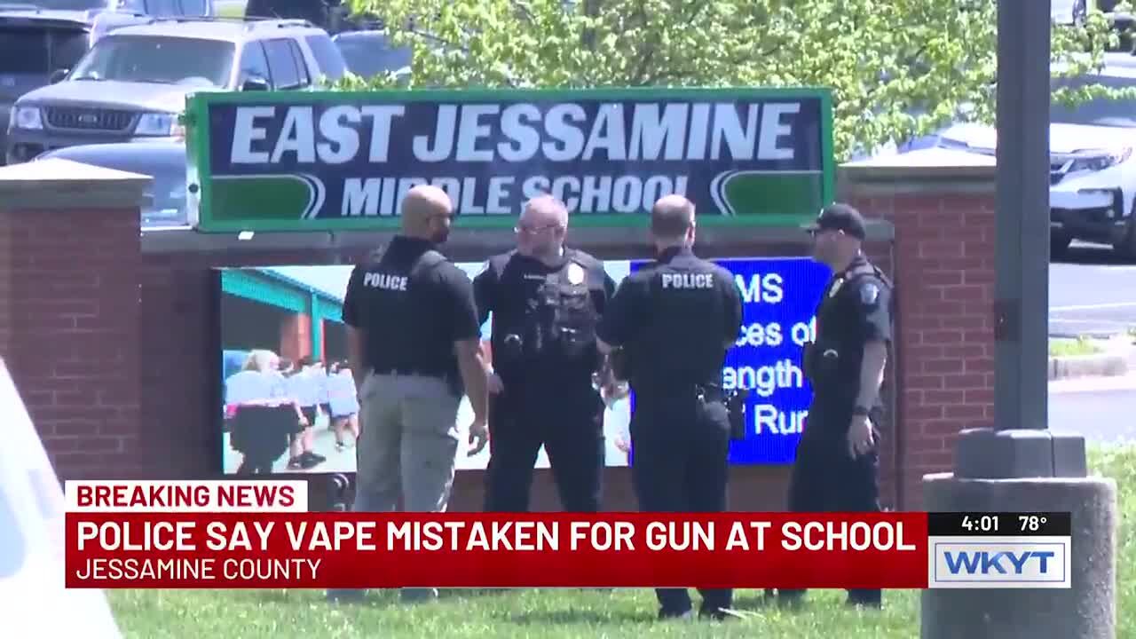 Vape mistaken for gun at Kentucky school, police say