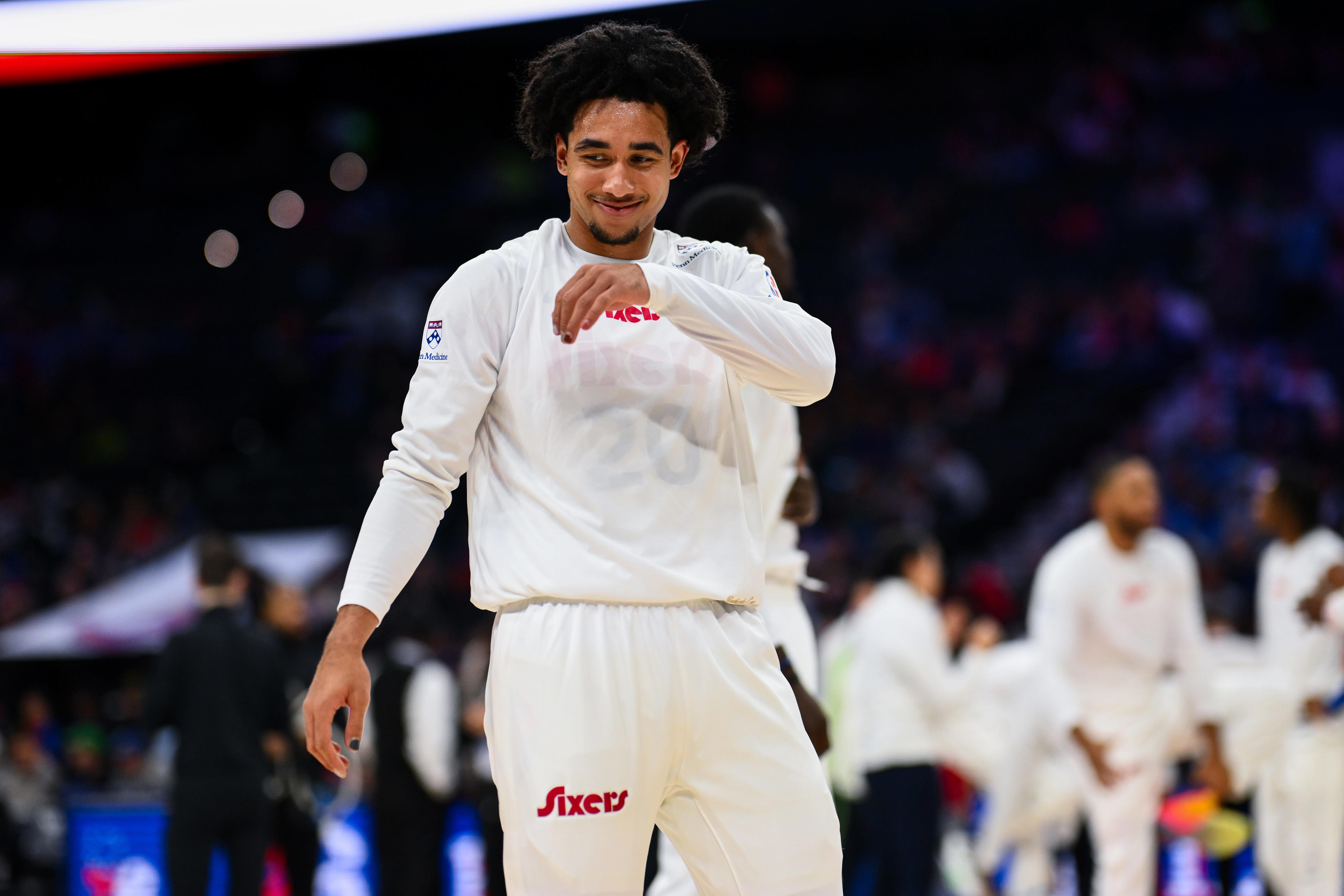 Sixers' Jared McCain posts workout video as he works back from injury