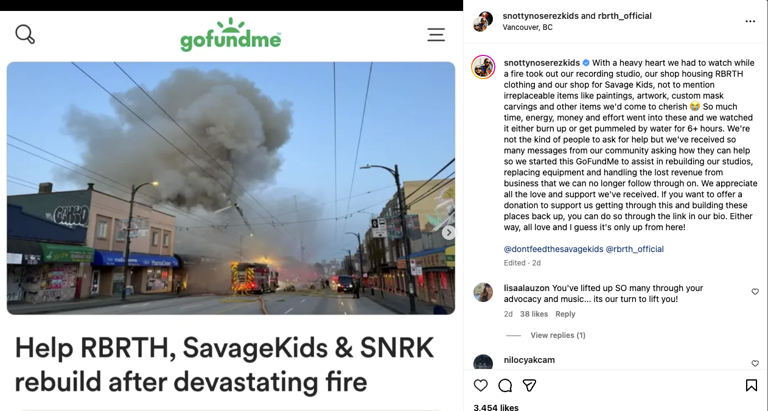 Snotty Nose Rez Kids look to rebuild recording studio, businesses after devastating east ...