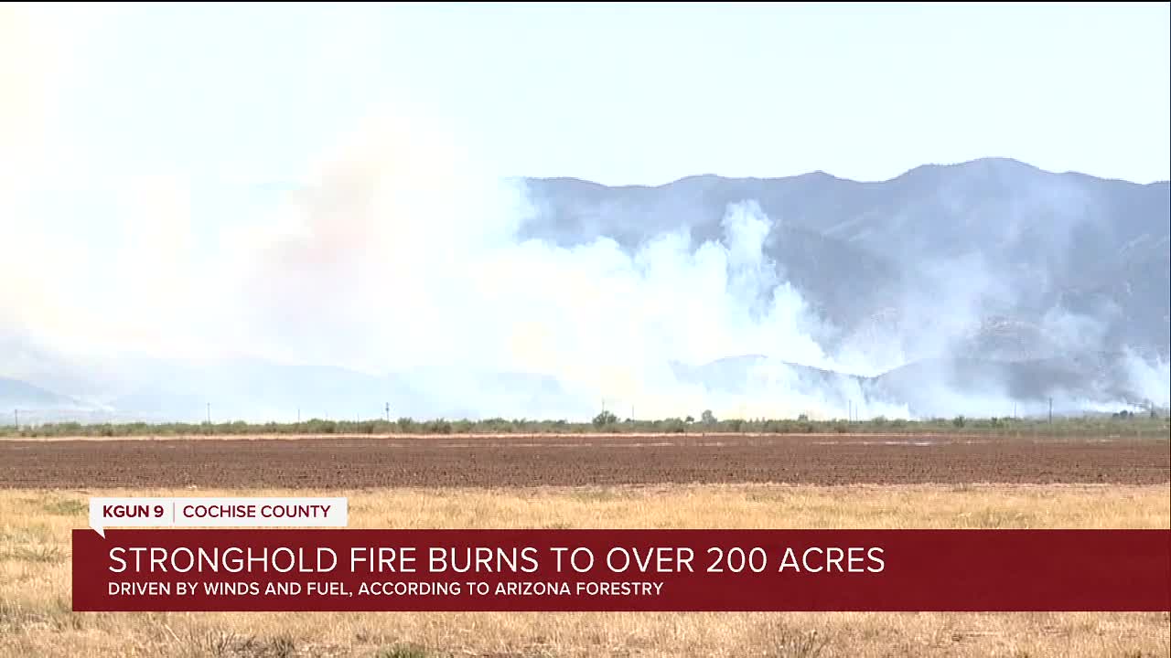 Stronghold fire rises to 750 acres