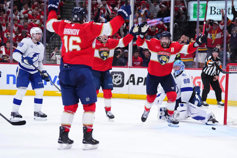Florida Panthers score twice in 11 seconds to grab playoff victory from ...