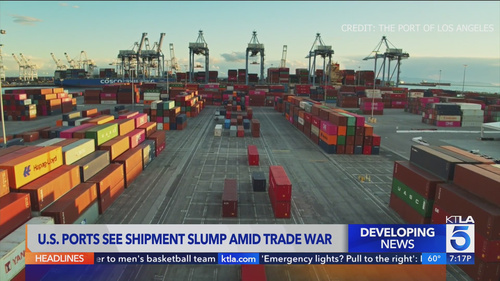 U.S. Ports see shipment slump amid Trump-China tariff war