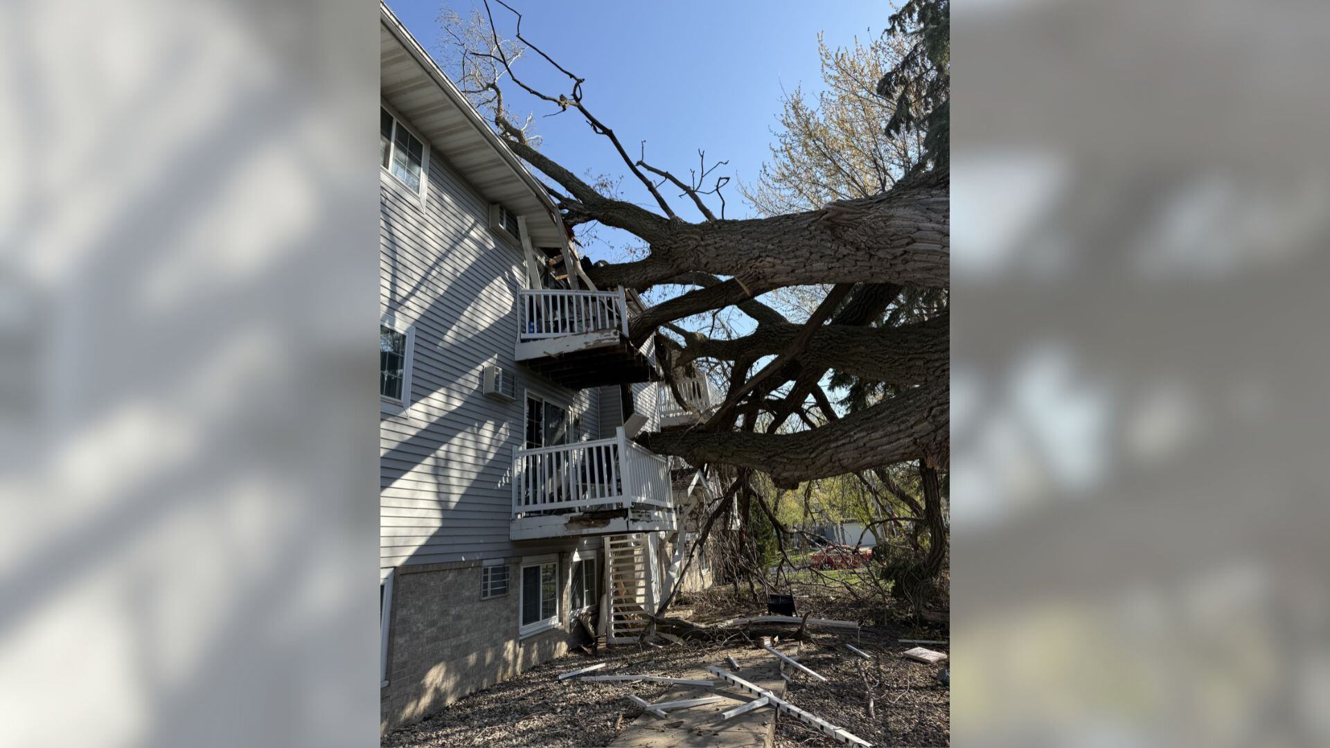 Tree falls onto apartment complex in Fort Atkinson leaving two units ...