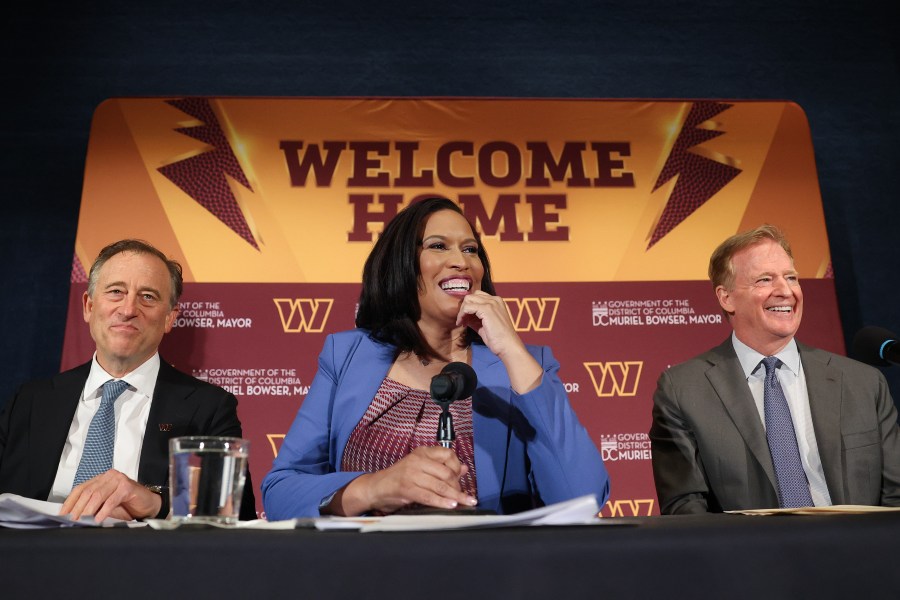 ‘Let’s bring the Commanders home’: Bowser, Washington Commanders ...
