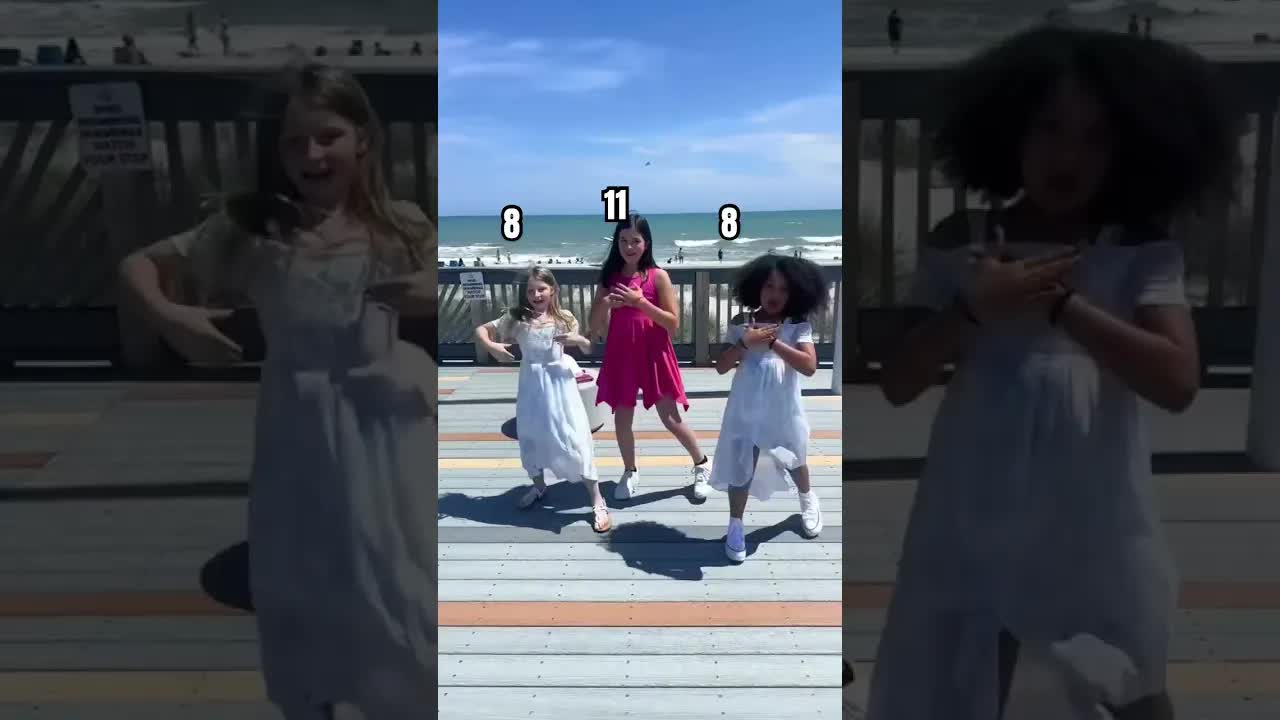 Beach Dance Routine | Three Girls Dancing