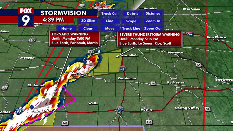 MN storms: Tornadoes reported in southern Minnesota amid storms