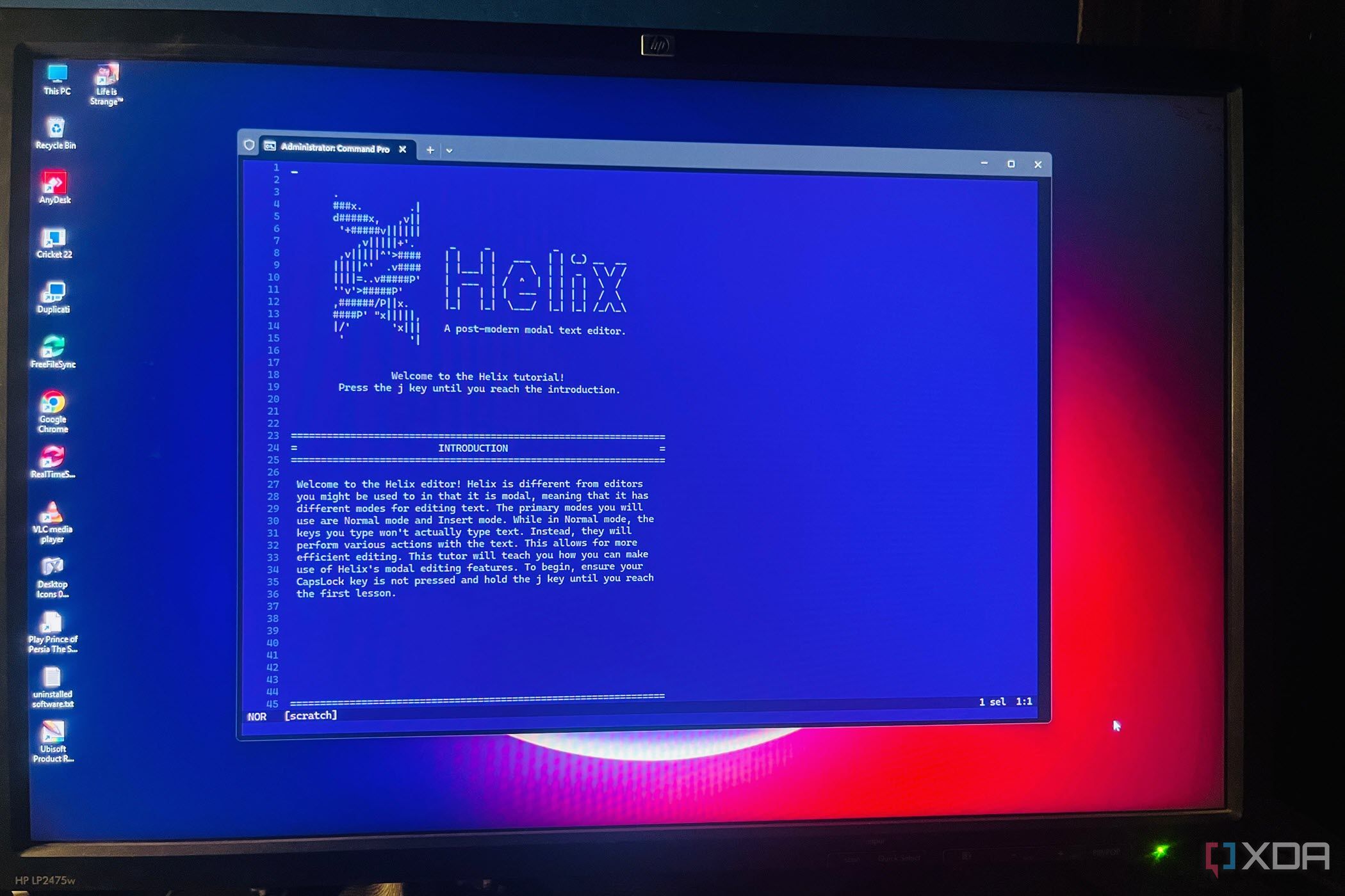 Helix Editor is the best quick and easy text editor, and a perfect replacement for Vim
