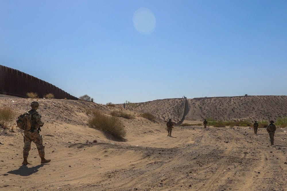 See the military zone in the Roosevelt Reservation, where US troops can ...