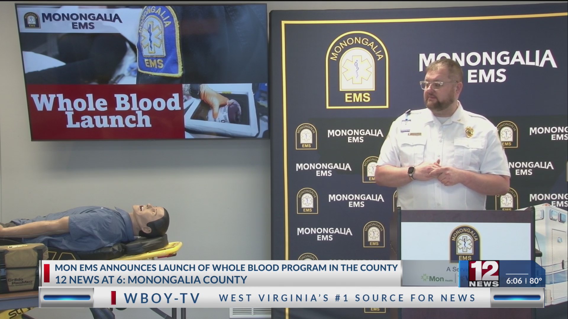 Monongalia EMS launching Whole Blood Program throughout the county