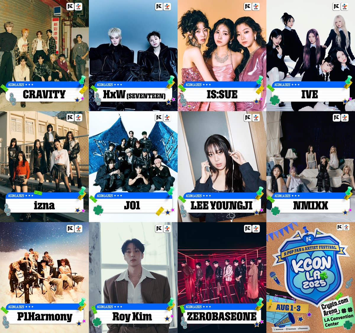 KCON LA 2025 Reveals First Lineup: SEVENTEEN’s HxW, IVE, ZEROBASEONE and More to Perform