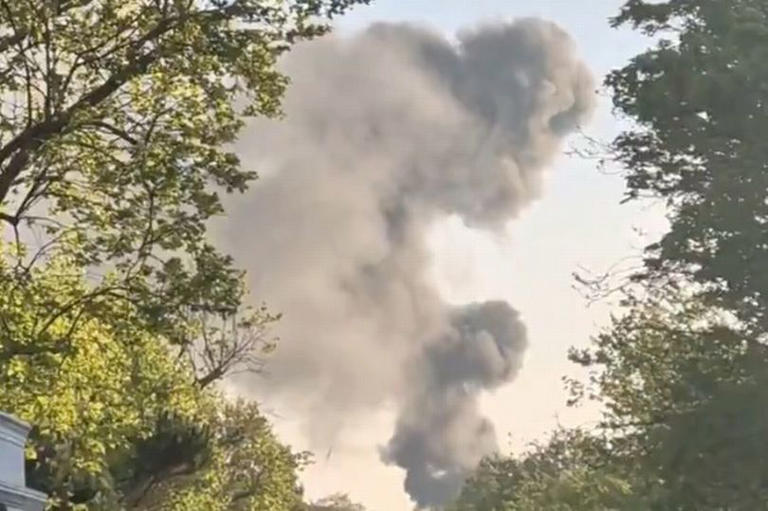 Rush hour 'explosion' in London sends smoke billowing into sky
