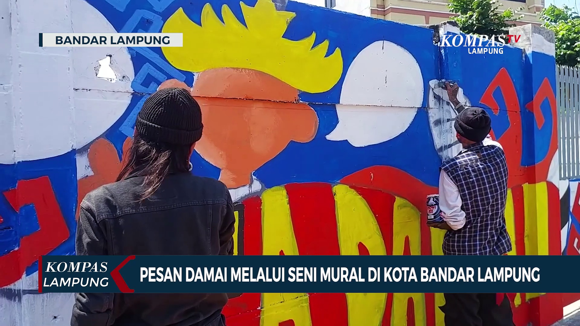 Pesan Damai Melalui Seni Mural di Kota Bandar Lampung