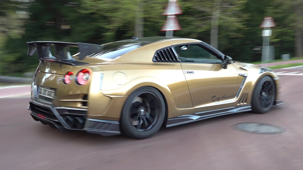 Nissan GT-R R35 Top Secret Bodykit – Accelerations & Fly-Bys on Real Roads!